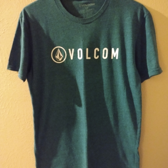 Volcom | Shirts | Volcom Tee Green With White Volcom Logo On Front ...